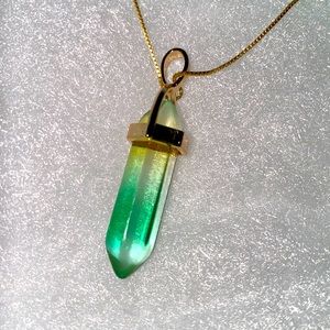 Hand Crafted | Jewelry | Natural Yellow And Green Quartz Gold Plated ...